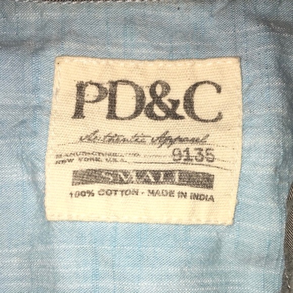 PD&C | Shirts | P D C Light Blue Short Sleeve Button Down Top S | Poshmark